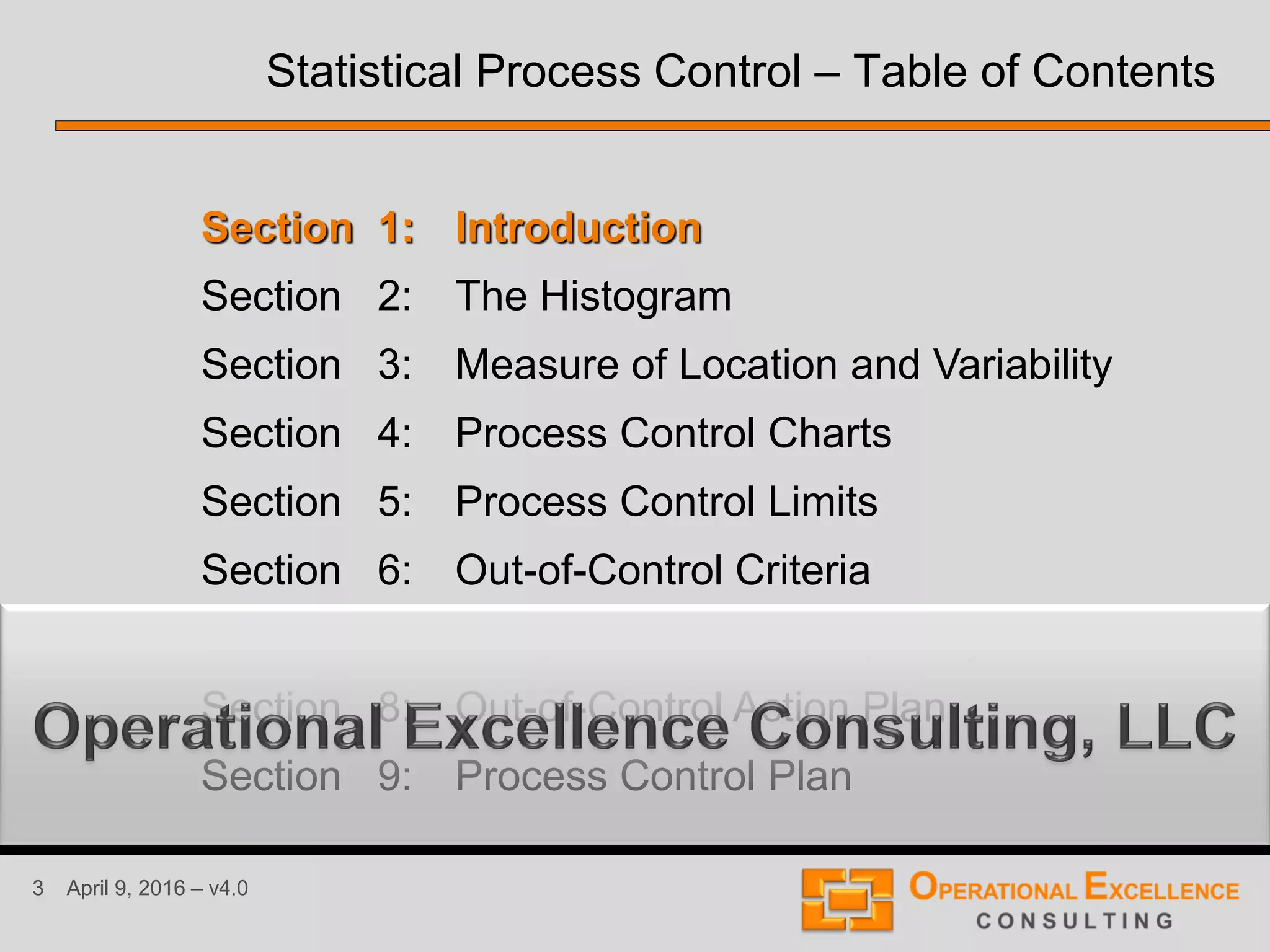 Six Sigma Statistical Process Control (SPC) Training Module | PDF