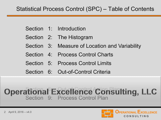 Six Sigma Statistical Process Control (SPC) Training Module | PDF