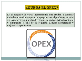 Opex excelencia en operaciones | PPT