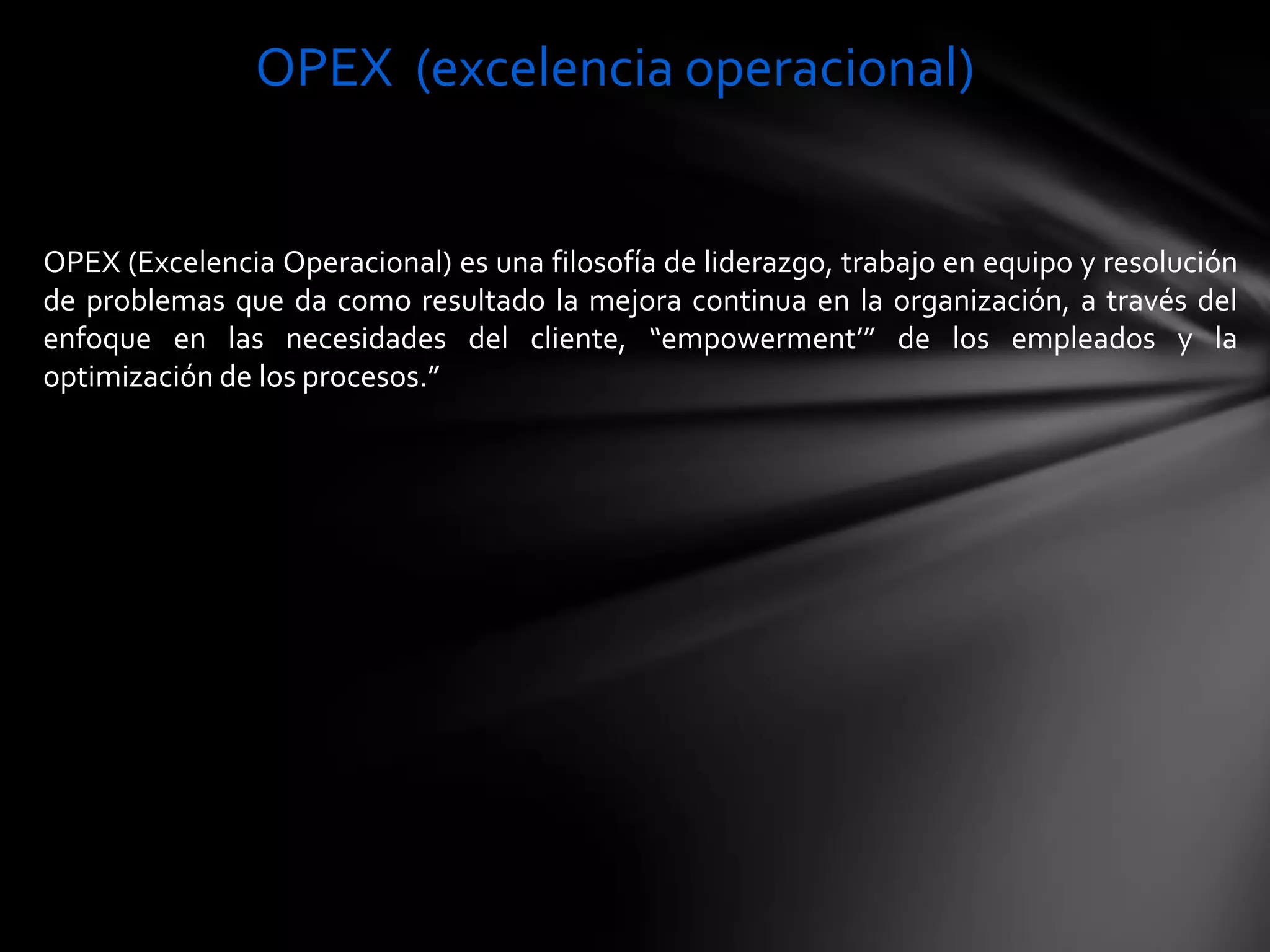 Opex presentacion | PPTX