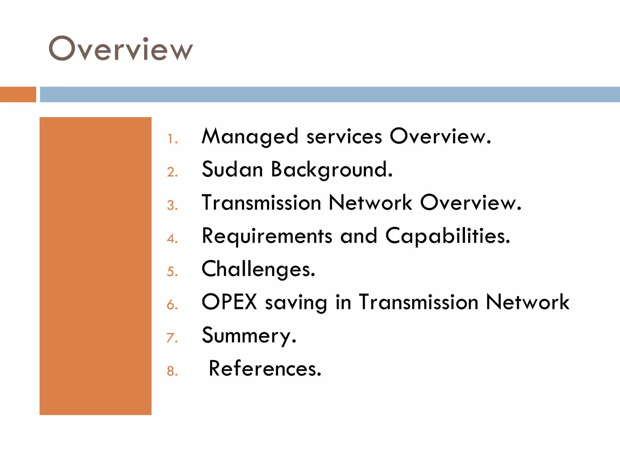 Opex saving in transmission network | PPT