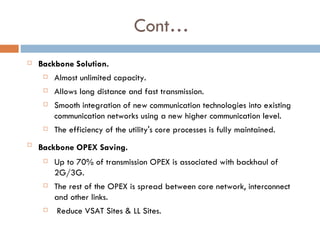 Opex saving in transmission network | PPT