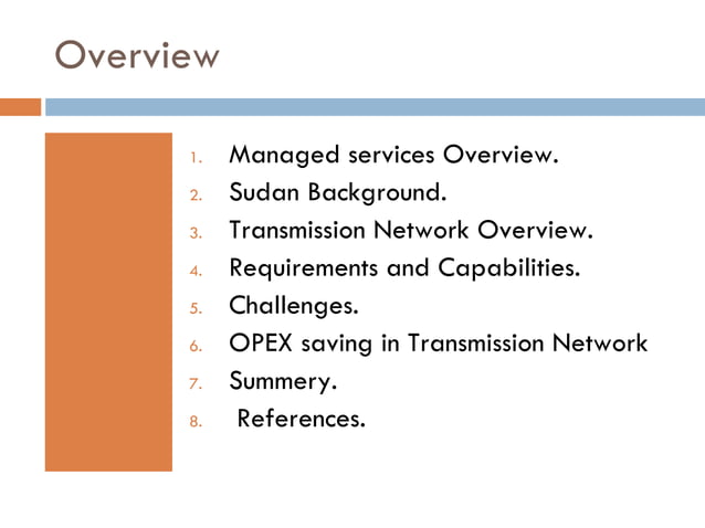Opex saving in transmission network | PPT
