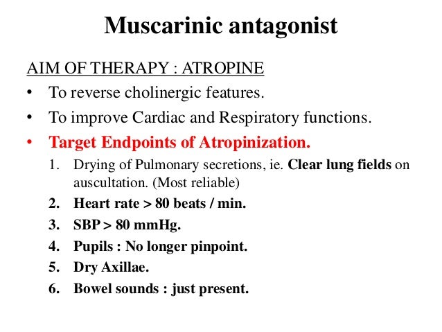 Organophosphate poisoning