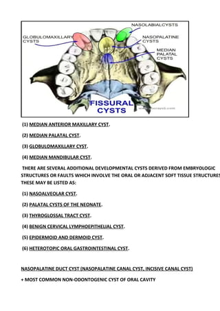fissural cyst or developmental cyst | ODT