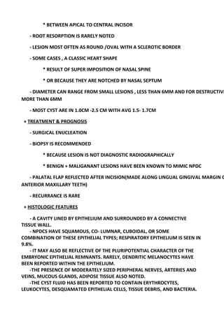 fissural cyst or developmental cyst | ODT