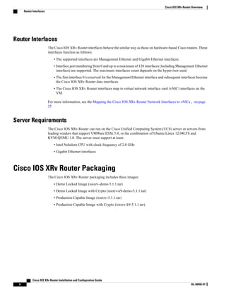 Cisco IOS XRv Router Installation and Configuration Guide | PDF