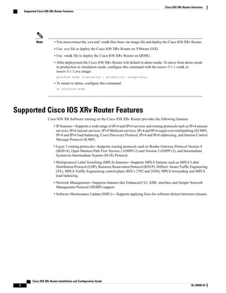 Cisco IOS XRv Router Installation and Configuration Guide | PDF