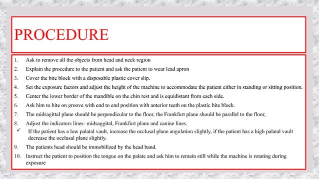 OPG (ORTHOPANTOMOGRAPHY) - PANORAMIC RADIOGRAPHY- DR PRIYANKA | PPTX