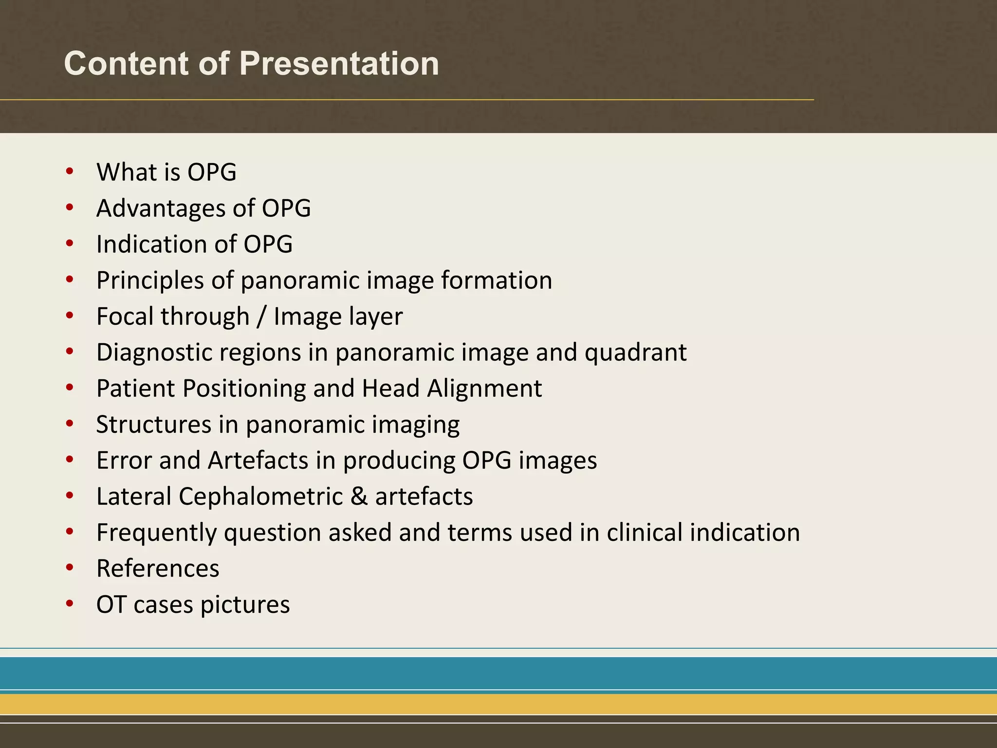Opg and lateral cephalometric | PPT