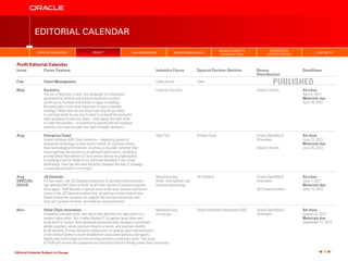 Oracle Publishing Group Media Kit 2013 | PDF