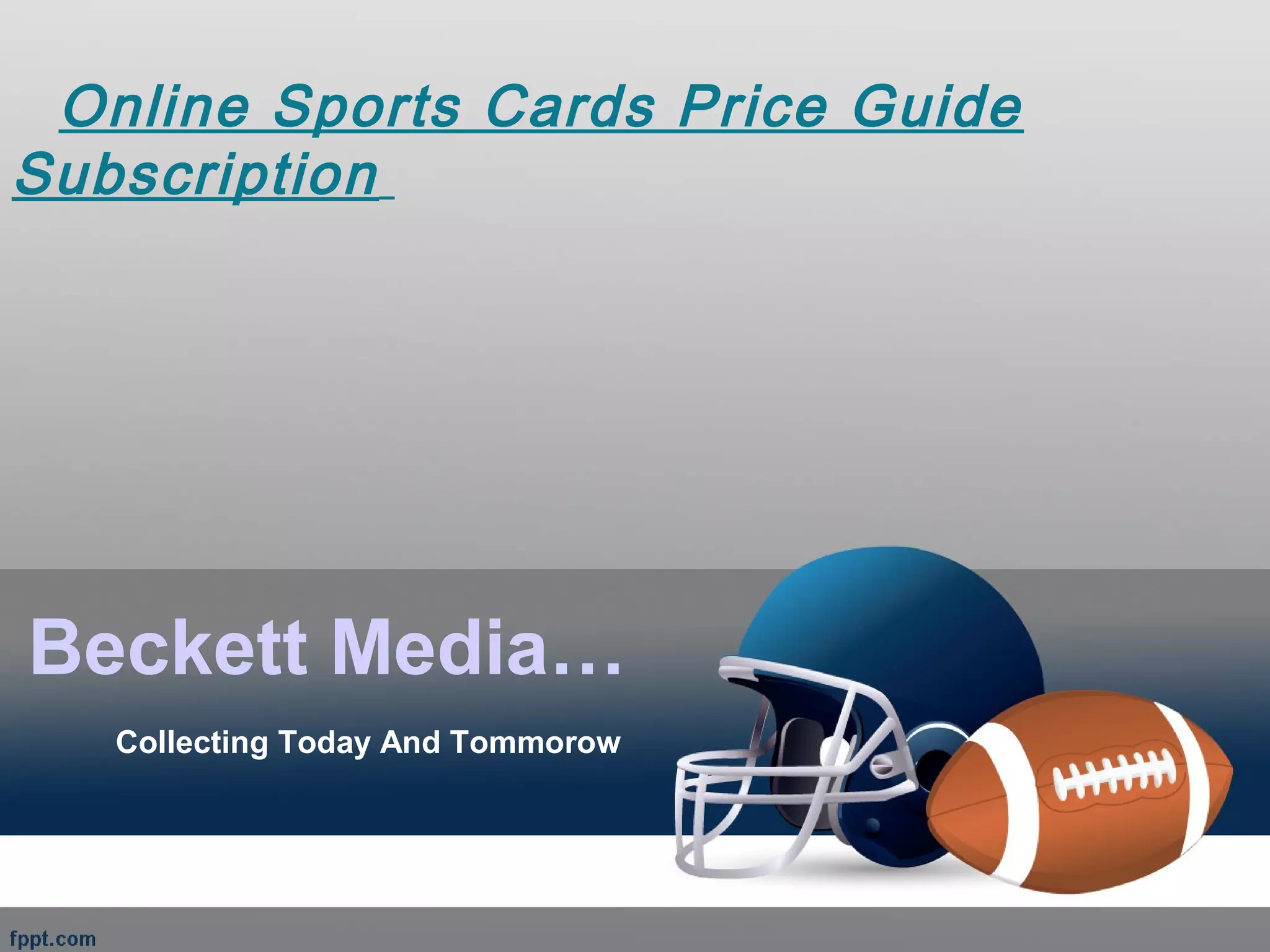 Online Price Guide - Beckett.com