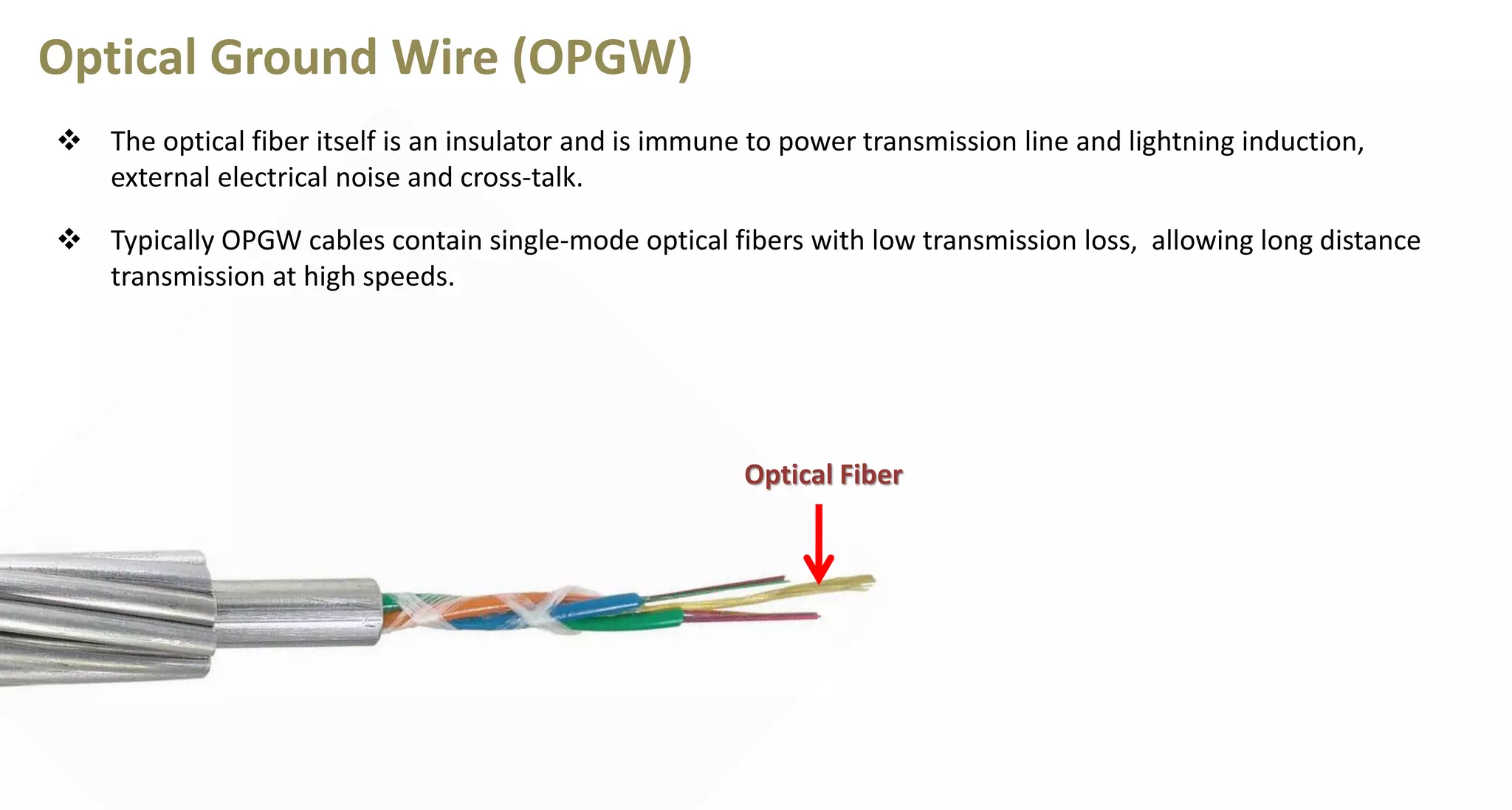 OPGW Optical Ground Wire | PPTX