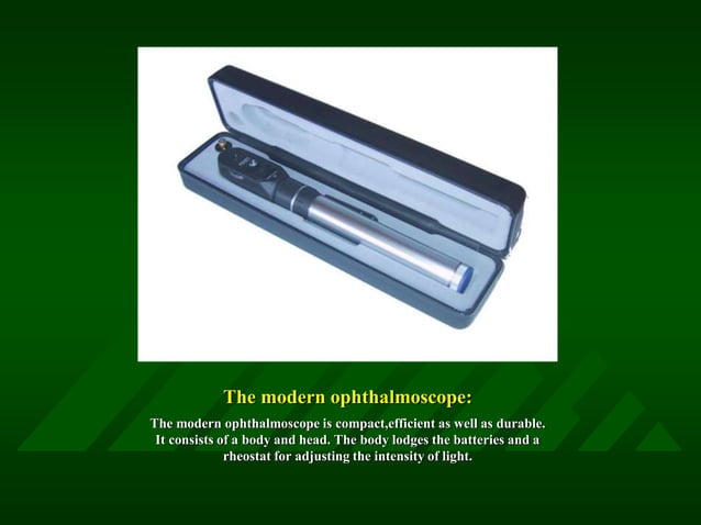 Principles of Ophthalmoscopy | PPTX | Eye and Vision Conditions ...
