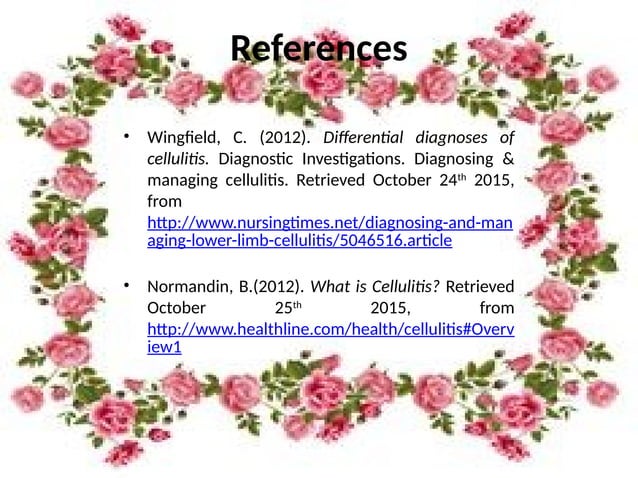 Patient Case Presentation: Left Leg Cellulitis | PPTX