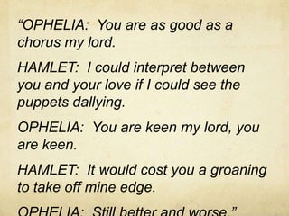 Ophelia character assassination | PPT