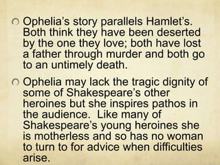 Ophelia character assassination | PPTX