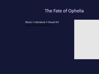 Exploring Ophelia: Taylor Swift, Shakespeare, and Visual Art on ...