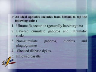 Ophiolite ppt | PPTX