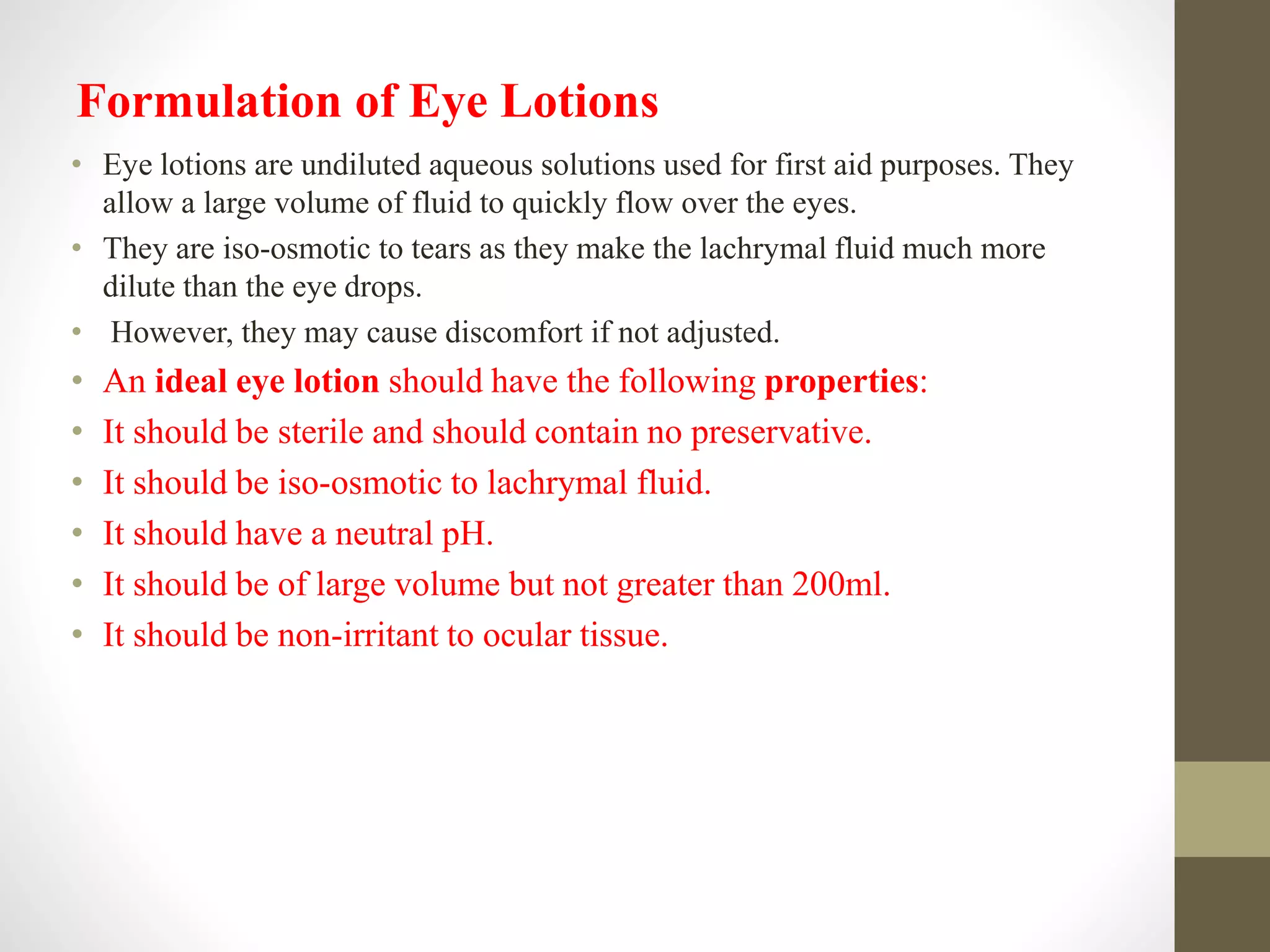 Ophthalmic Preparation | PPTX