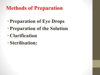Ophthalmic Preparation | PPTX