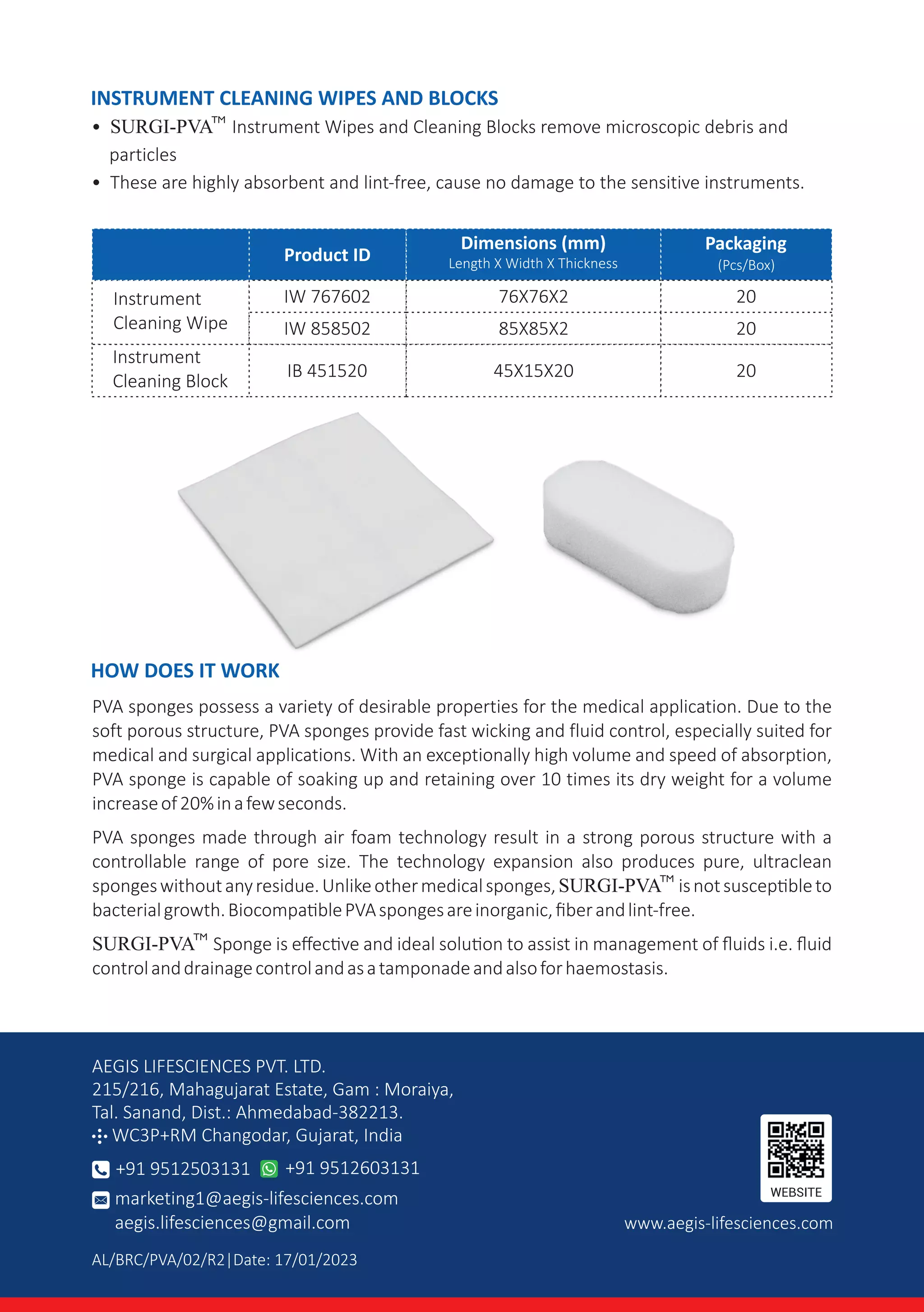 SURGI-PVA" OPHTHALMIC SPONGE | PDF