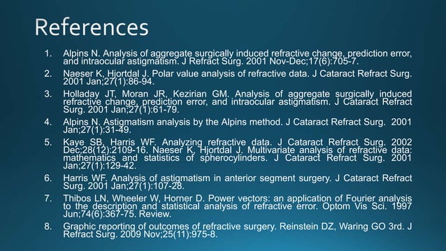 Ophthalmic data & Databse | PPT