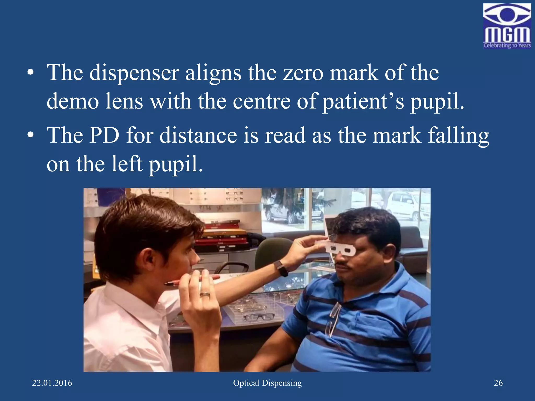 Ophthalmic dispensing | PPTX
