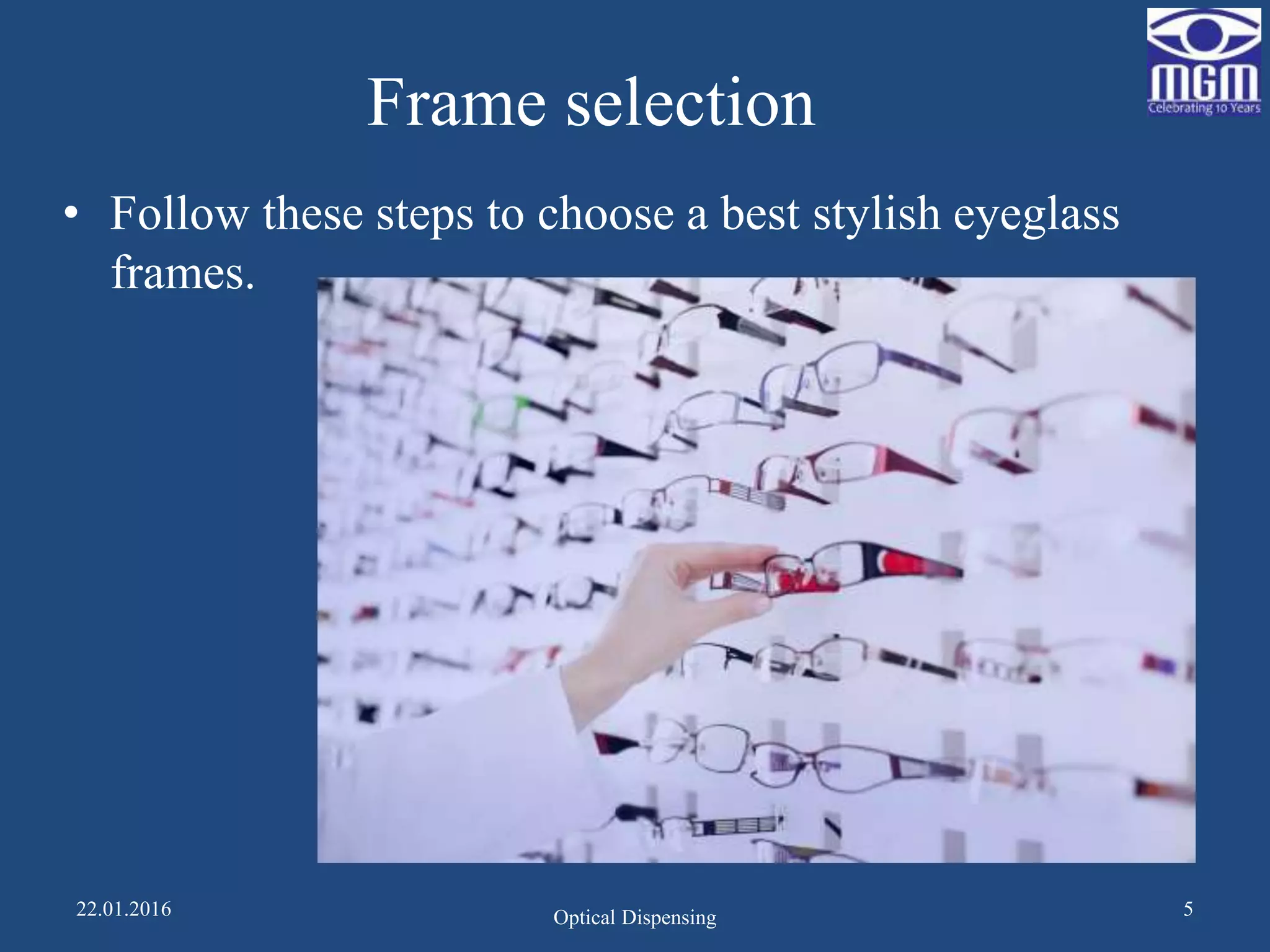 Ophthalmic dispensing | PPTX