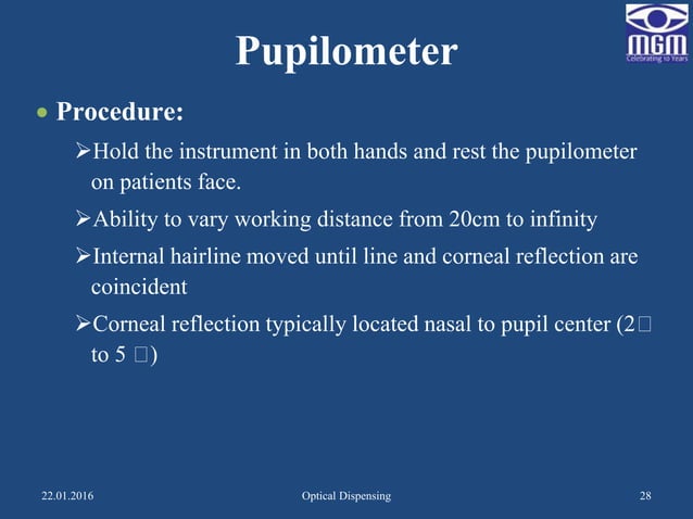 Ophthalmic dispensing | PPTX