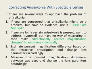 Ophthalmic dispensing in Anisometropia and Aniseikonia.pptx