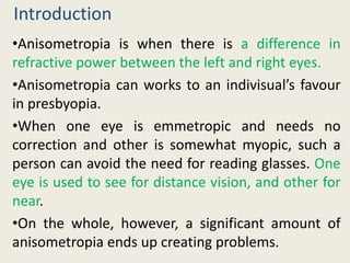 Ophthalmic dispensing in Anisometropia and Aniseikonia.pptx