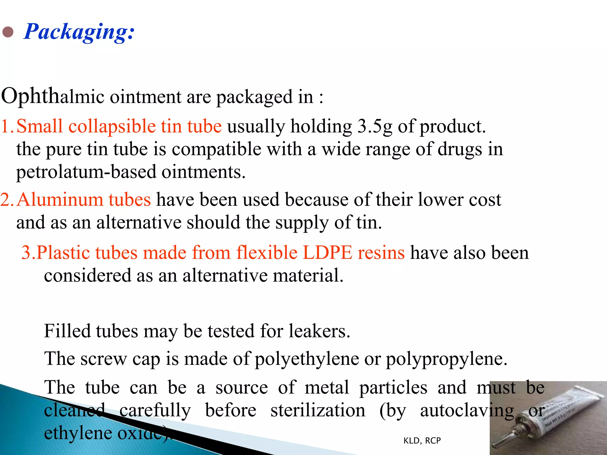 Ophthalmic products dr.deepthi kolluru(1) | PPTX