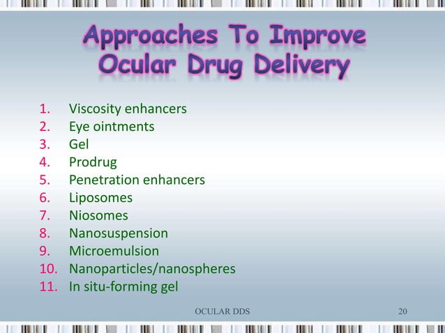 Ophthalmic drug delivery system | PPTX