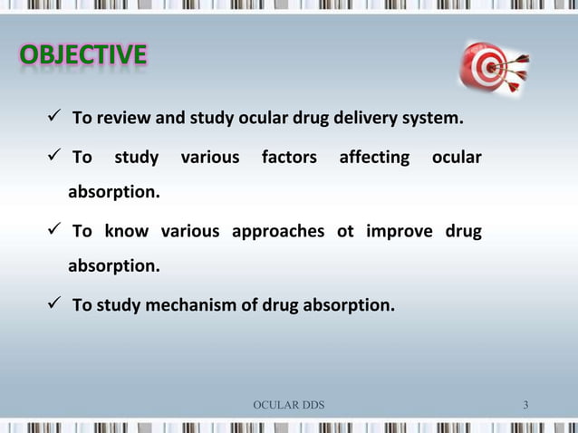 Ophthalmic drug delivery system | PPTX
