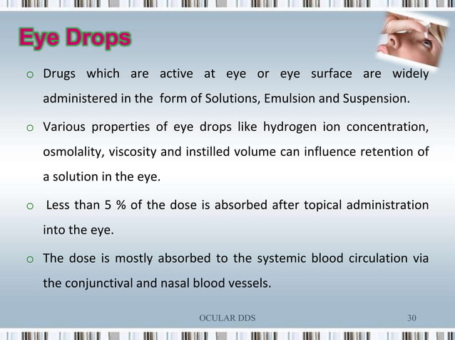 Ophthalmic drug delivery system | PPTX