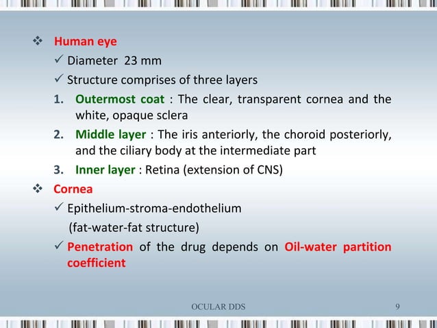 Ophthalmic drug delivery system | PPTX
