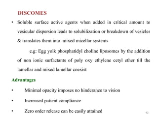 Ophthalmic drugdelivery system | PPTX