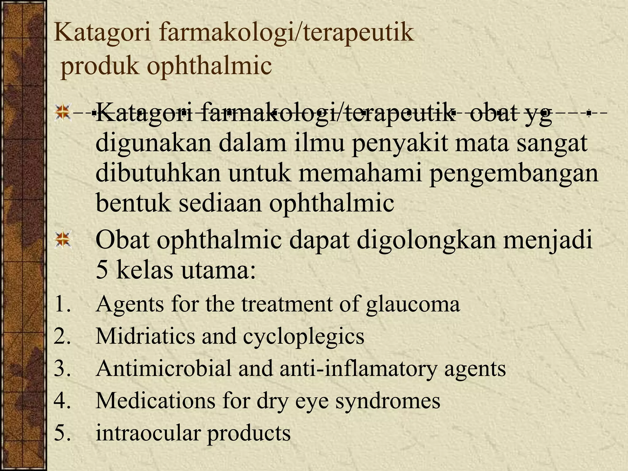 Ophthalmic drug formulation and delivery (1).ppt