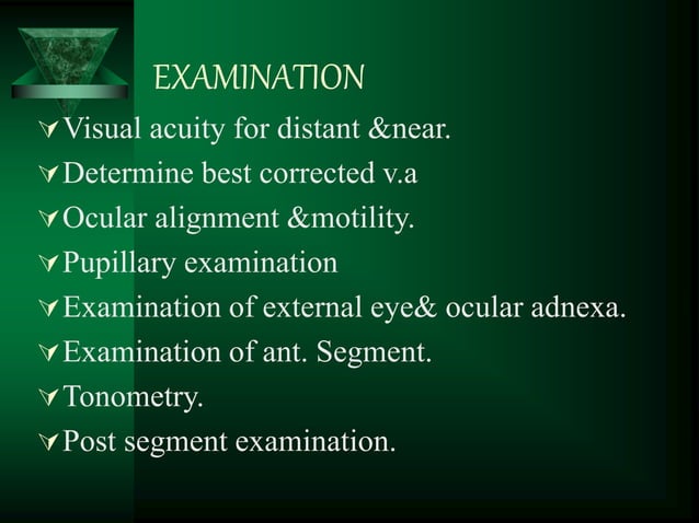 OPHTHALMICexamine .eye by clinical u.ppt | Eye and Vision Conditions ...