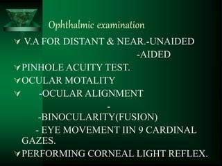 OPHTHALMICexamine .eye by clinical u.ppt