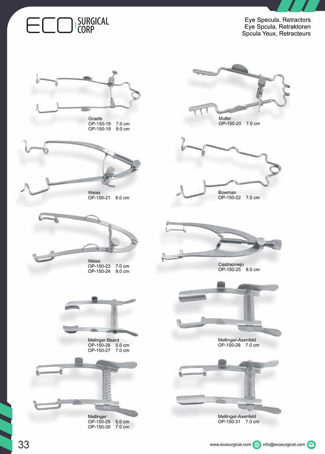 Ophthalmic Eye Instruments Catalog | PDF | Eye and Vision Conditions ...