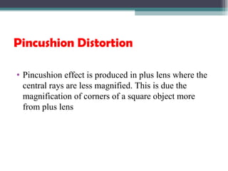 Ophthalmic lens aberration | PPT