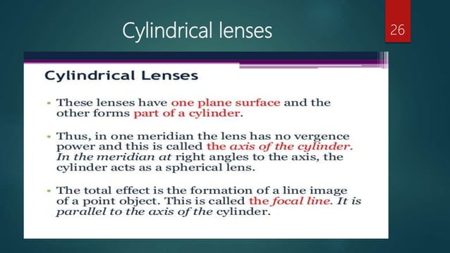 Ophthalmic lenses , image formation and Lensmaker's equation. | PPTX