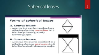 Ophthalmic lenses , image formation and Lensmaker's equation. | PPTX