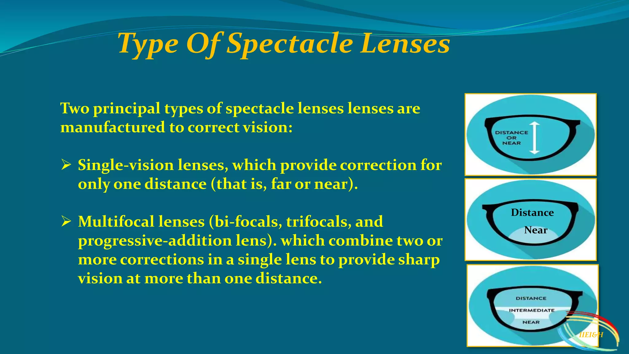 Ophthalmic lenses | PPTX