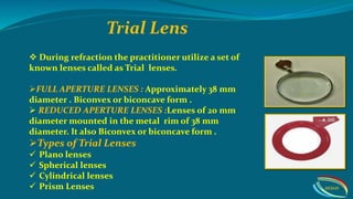Ophthalmic lenses | PPTX