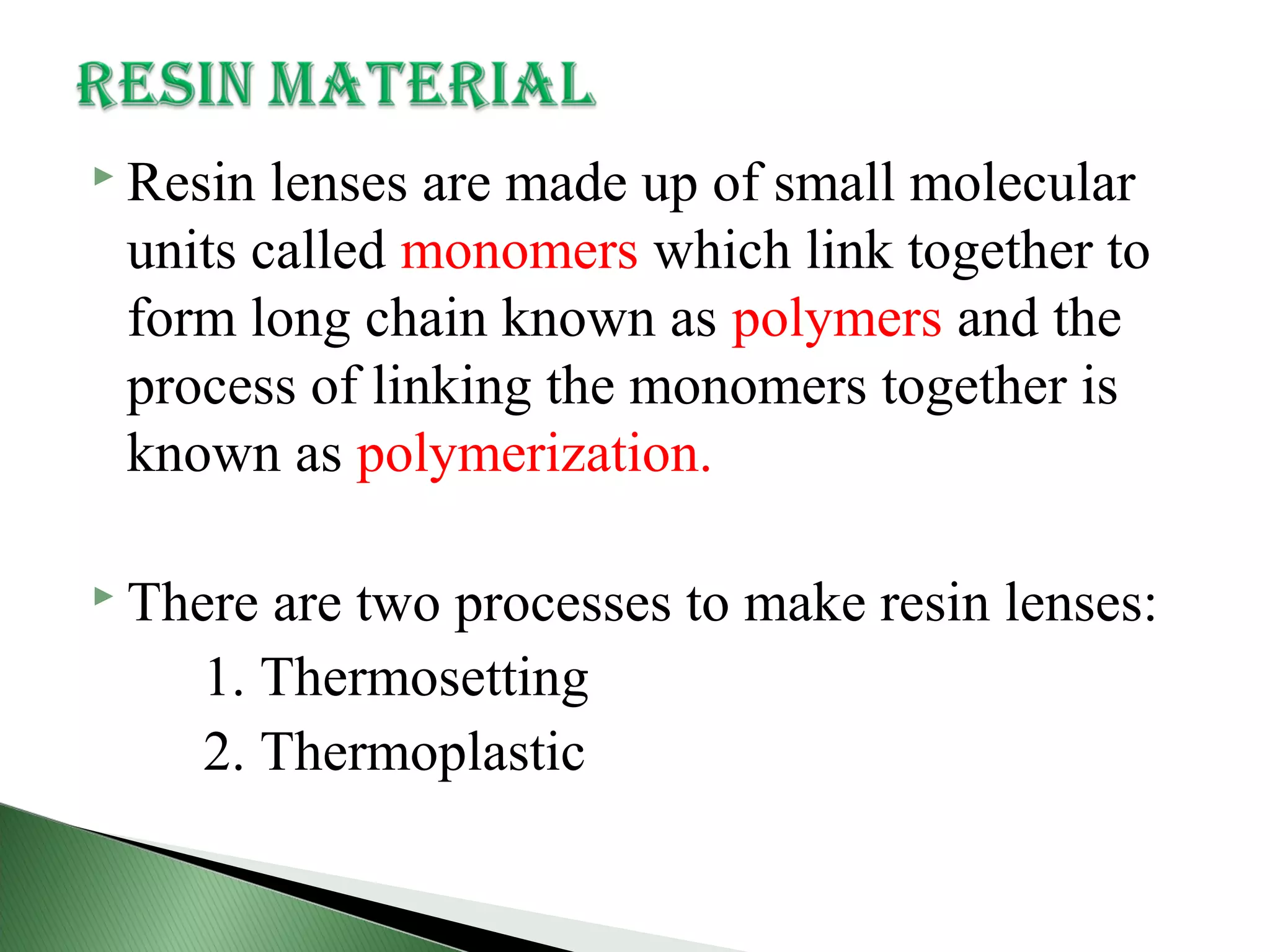 Ophthalmic lens manufacturing | PPT