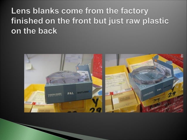 Ophthalmic lens manufacturing | PPT | Beadwork | Arts and Crafts