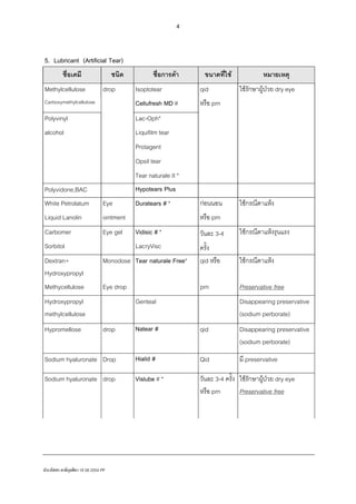 Ophthalmic medication guideline | PDF